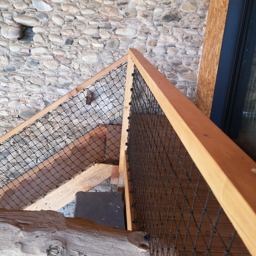 Vertical mesh railing for outdoor balcony 2.09 m²