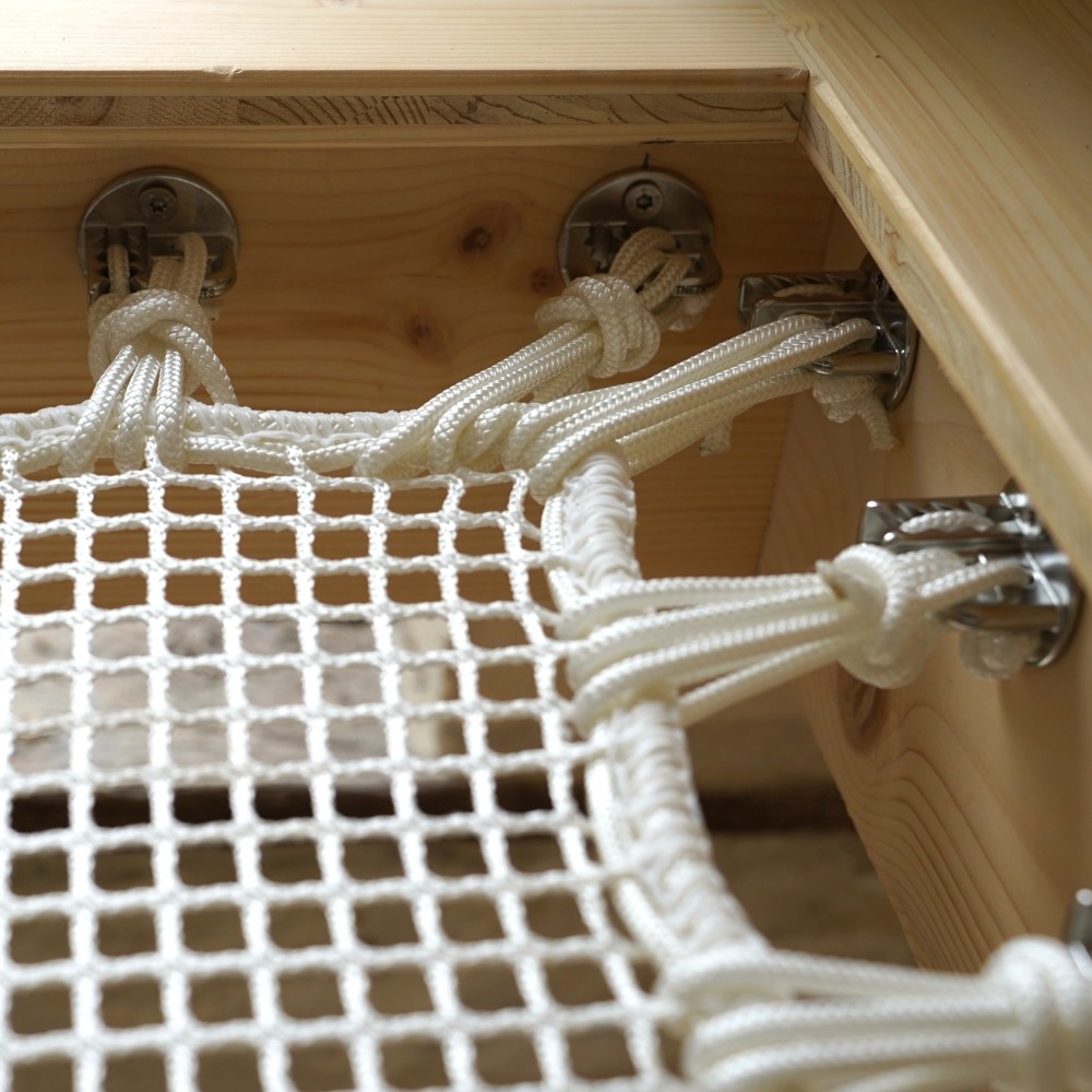 Pontet bloqueur inox A4 pour filet d'habitation