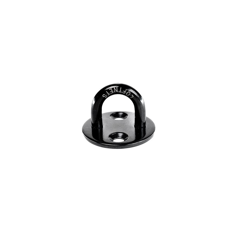 Black A4 stainless steel eye plate with 70 mm screws for home net