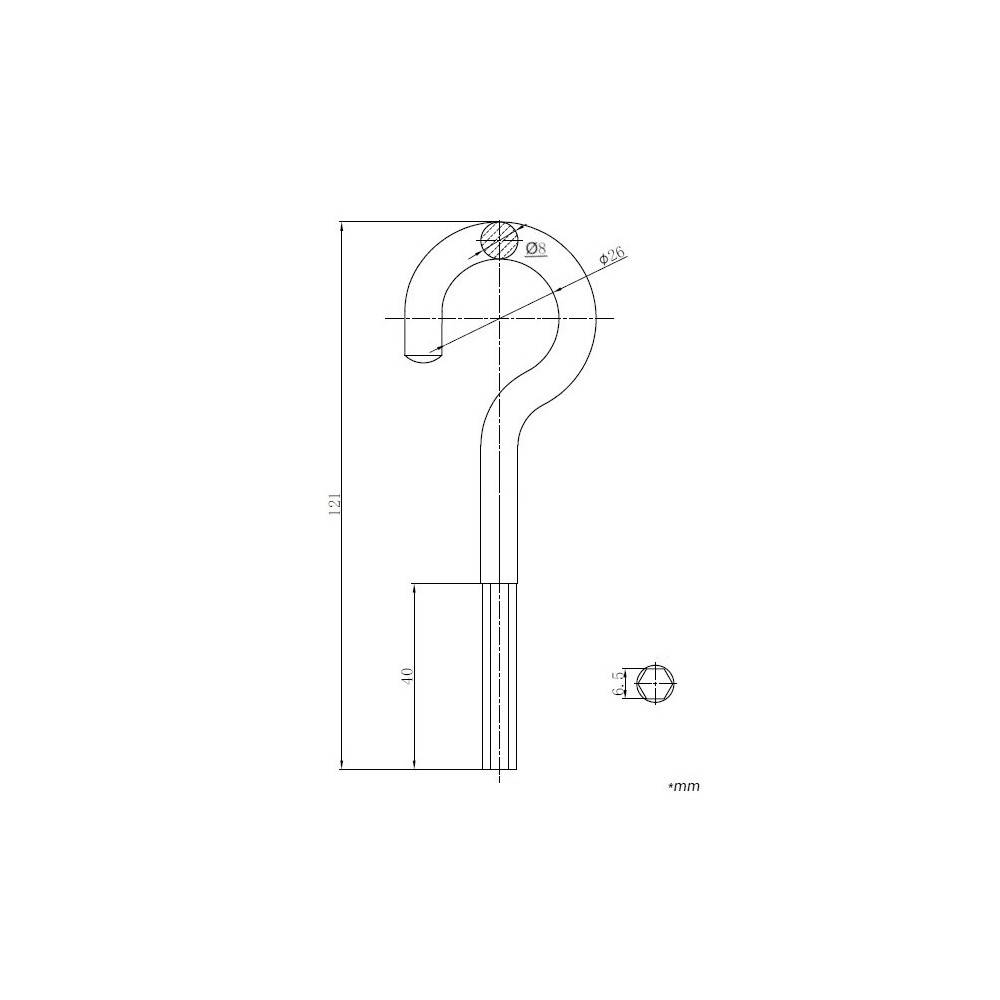 A4 stainless steel drill bit for eye screw