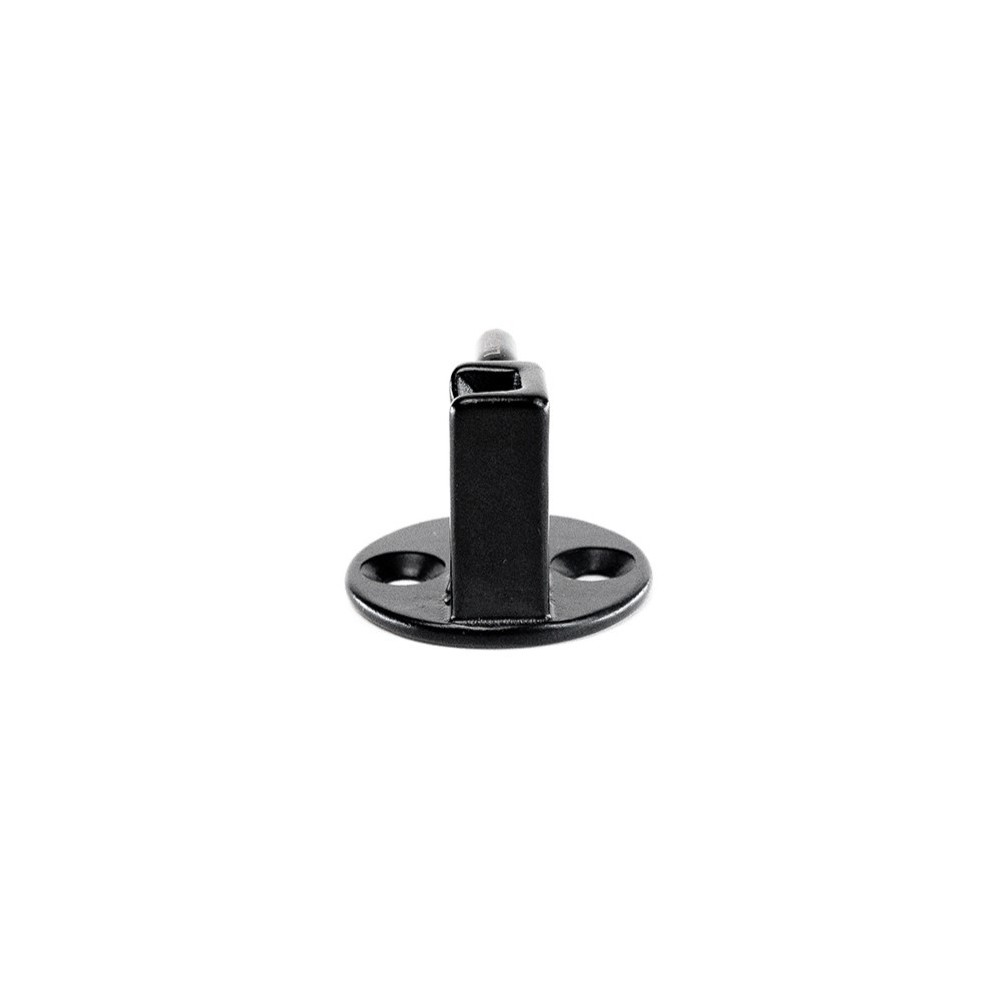 Fixation pontet bloqueur inox A4 noir avec vis pour filet d'habitation