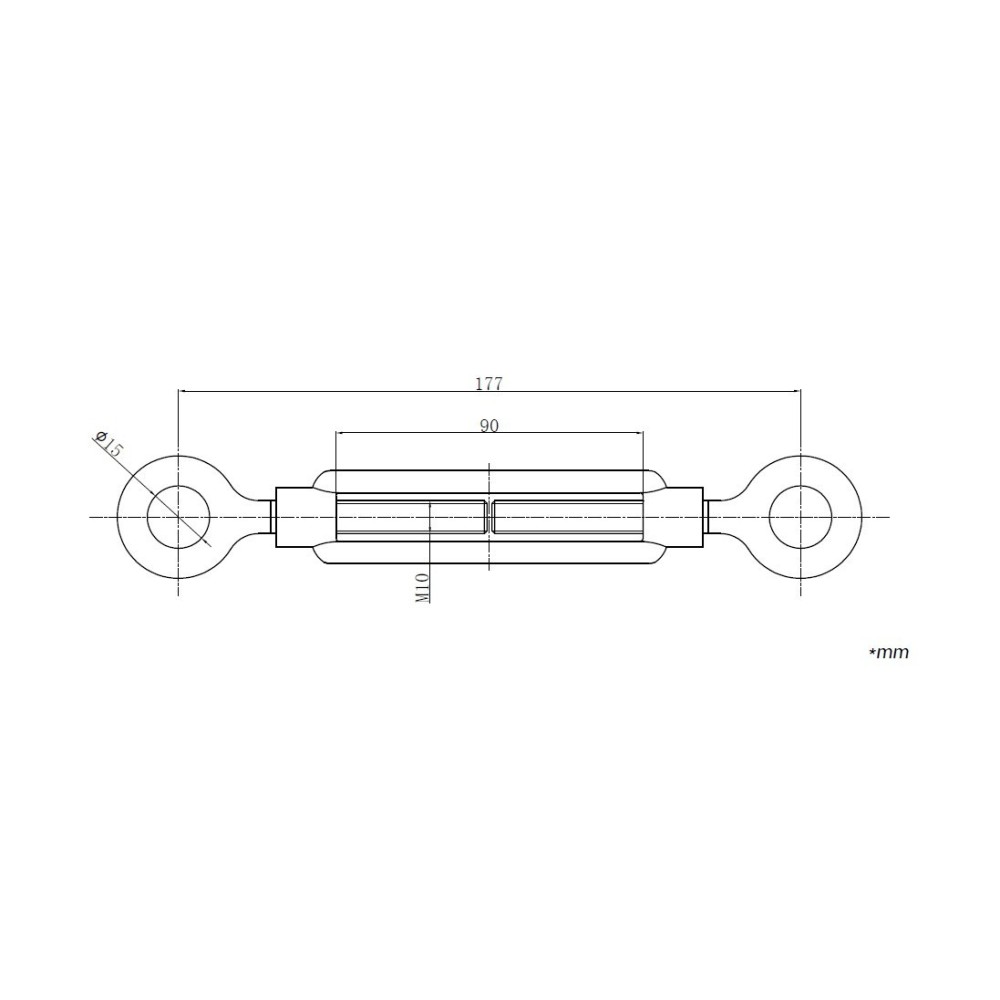 Ridoir de tension inox A4 pour filet d'habitation vertical