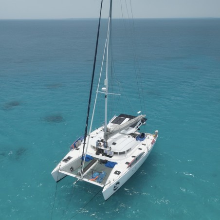 Lagoon 57 catamaran nets