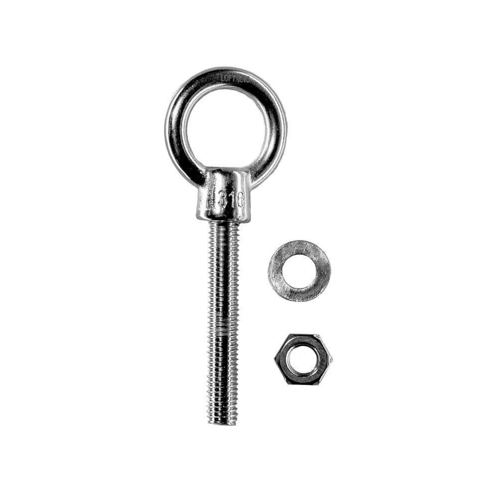 8x50 mm premium A4 stainless steel eye bolt for home net