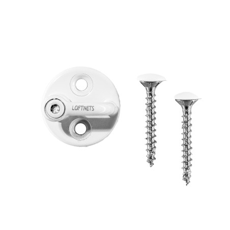 White A4 stainless steel jumper shackle with screws for home net